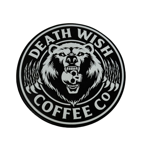 Death Wish Coffee Co | Design | Death Wish Coffee Co Round Bear Skull ...